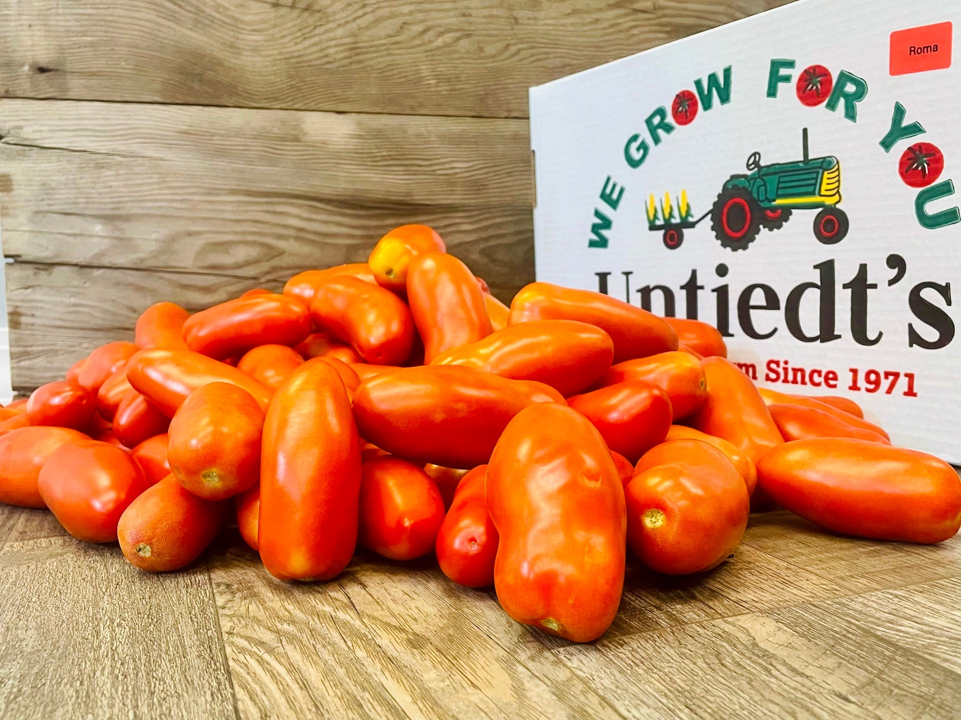 San Marzano Roma Tomatoes - 1/2 Bushel – Untiedt's Vegetable Farm